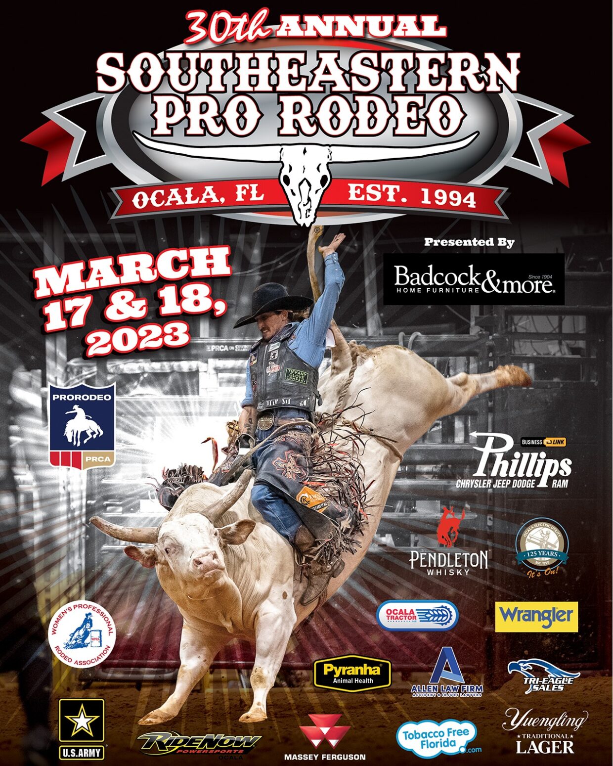 30th Annual Southeastern Pro Rodeo - WINDFM - 92.5 Gainesville 95.5 Ocala